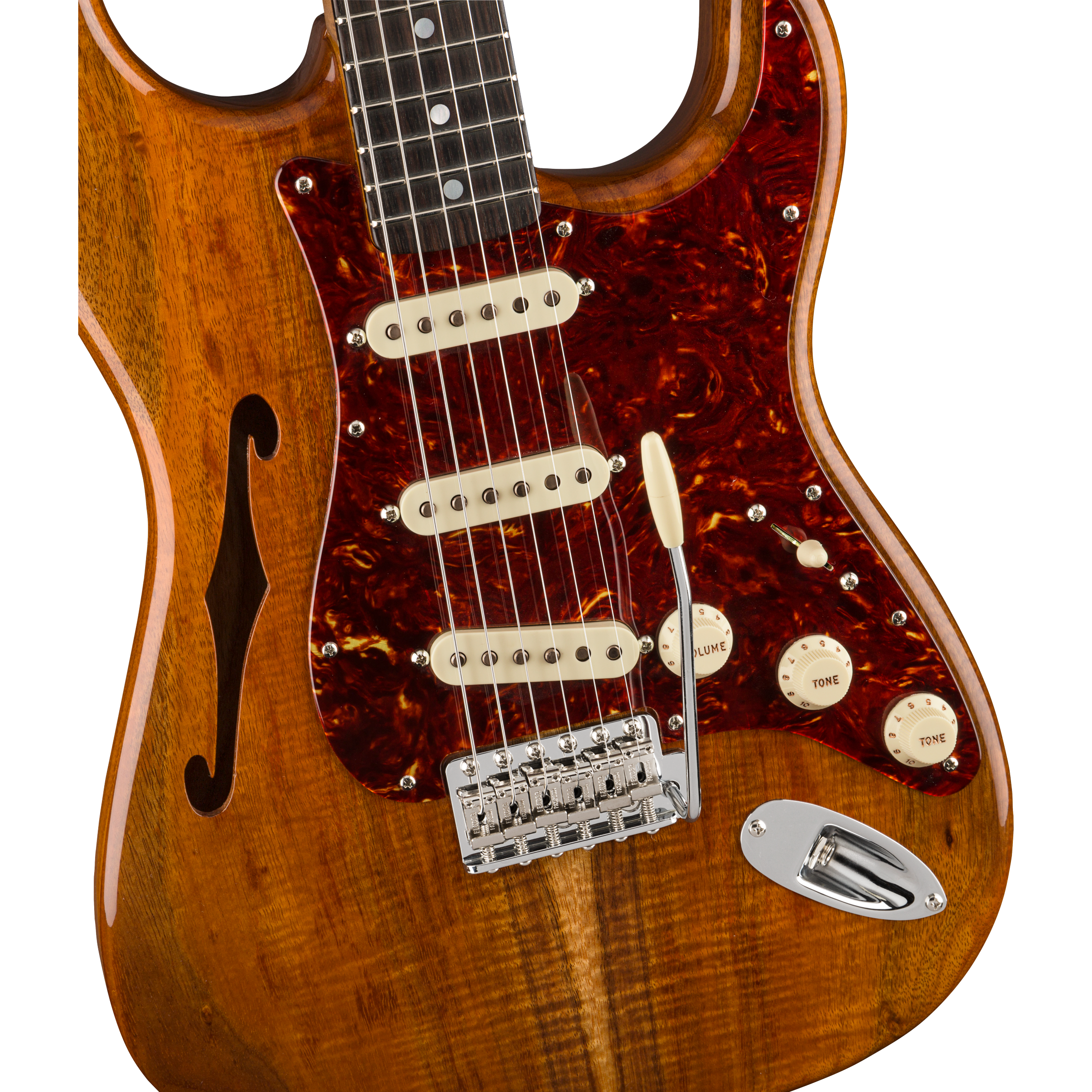 Fender Custom Shop Artisan Koa Thinline Stratocaster – Mai Nguyên Music