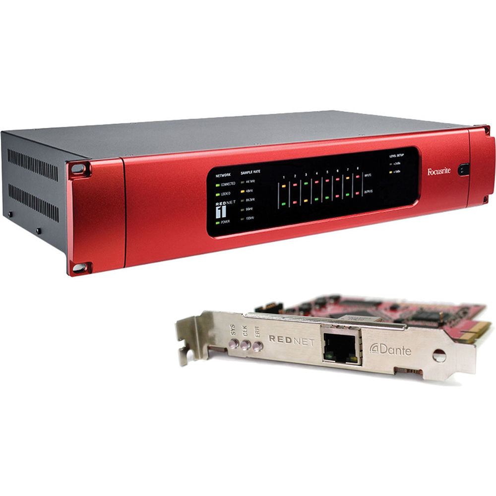 Focusrite Rednet PCIE Card DANTE 128 I/O Channel Network Card – Mai ...