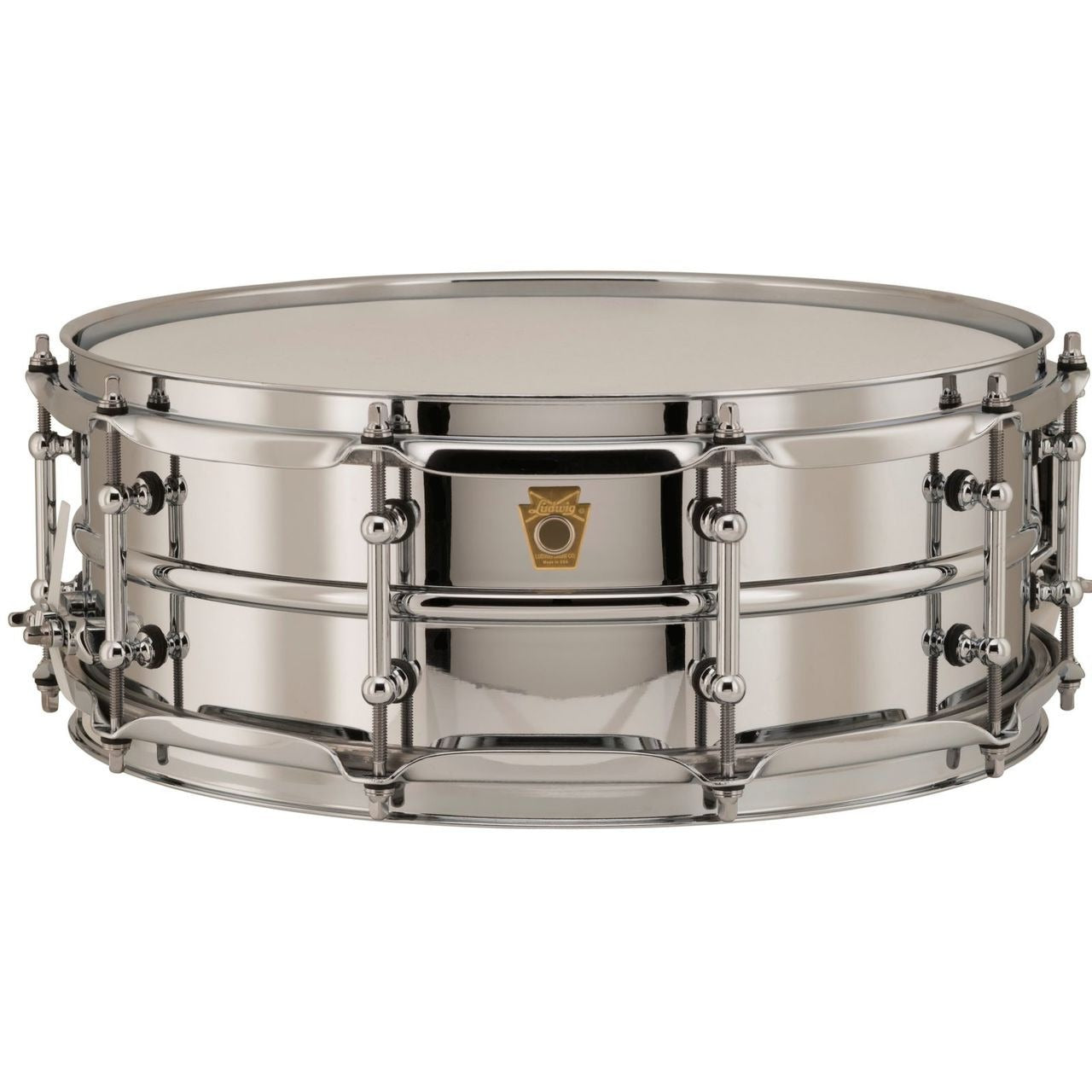 Trống Snare Ludwig LB400BT 14"x5" Chrome Over Brass w/Tube Lugs – Mai ...