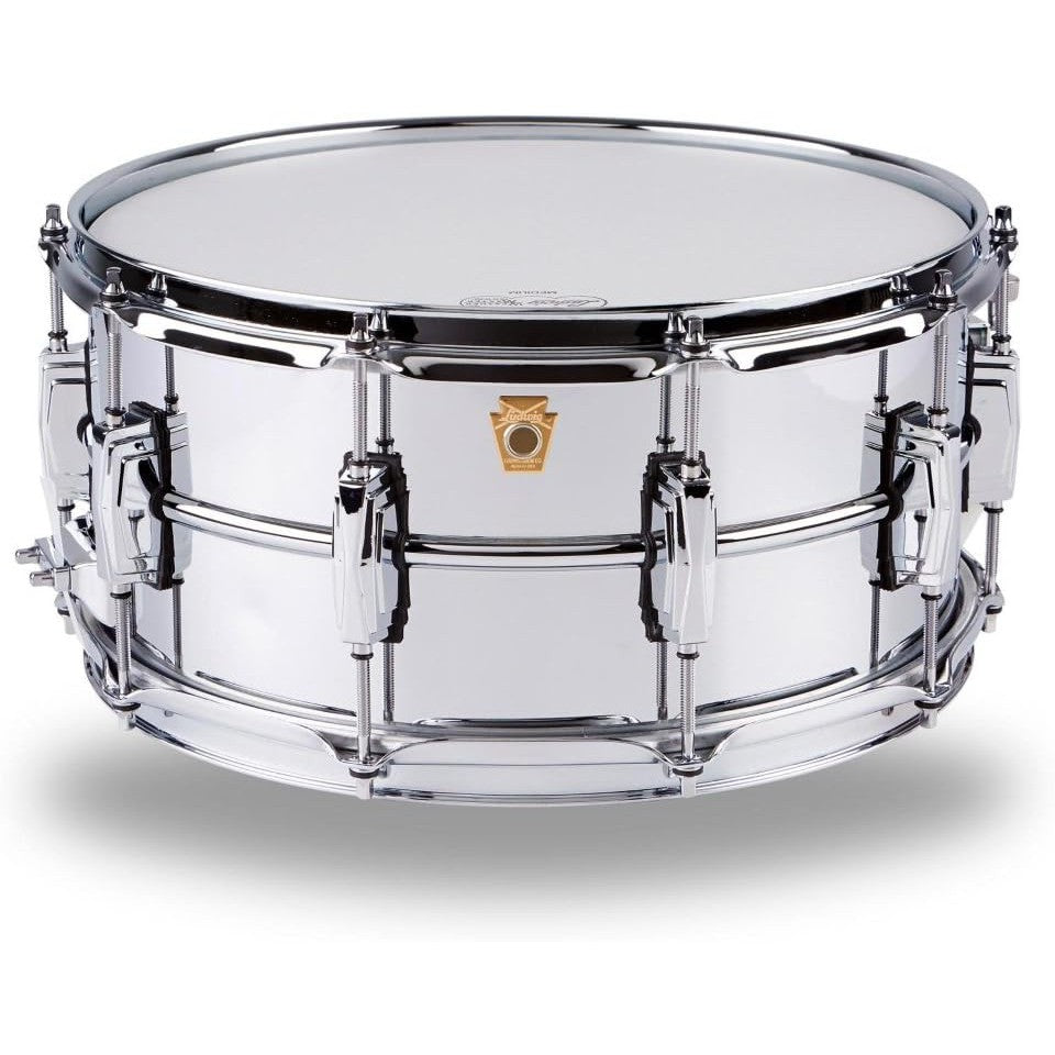 Trống Snare Ludwig LB402B 14"x6.5" Chrome Over Brass – Mai Nguyên Music